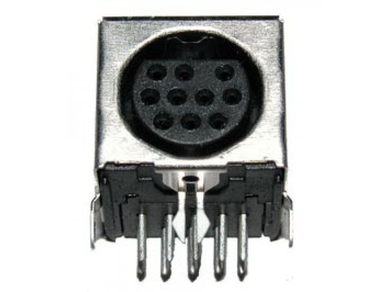 2 mini Din Buchse für Platinenbestückung Liefermenge 2 Stück CdB Elektronik 410014